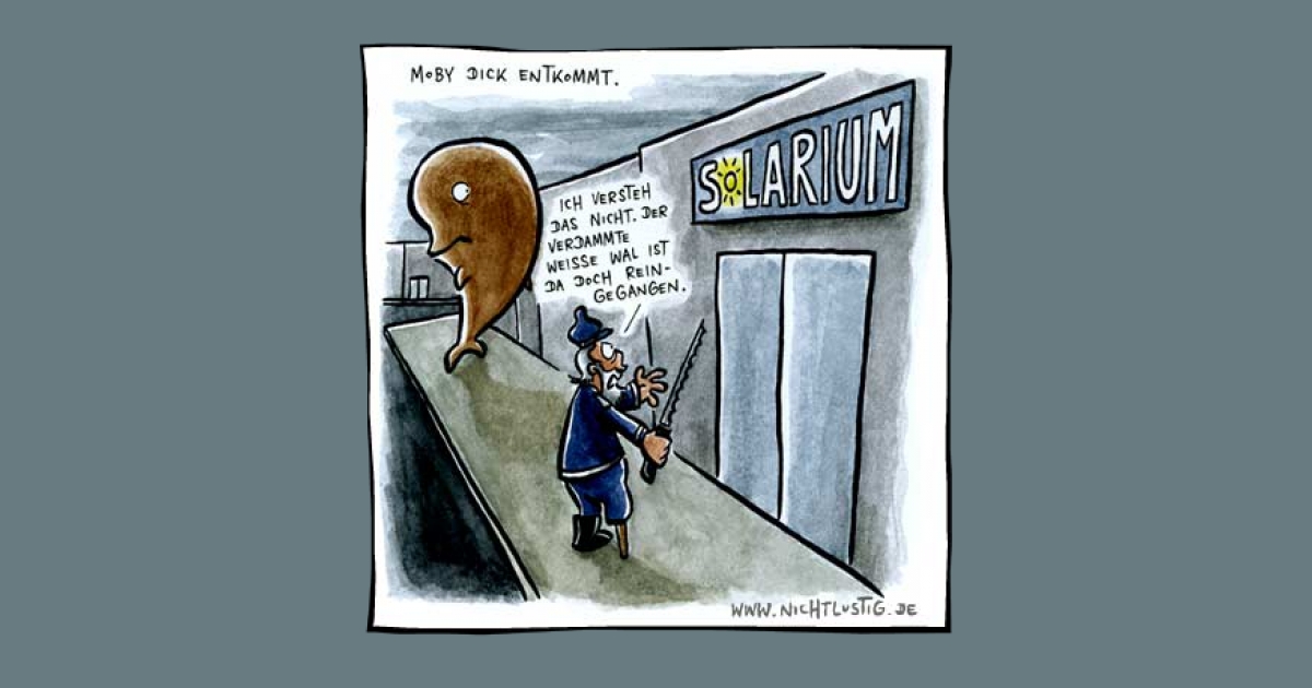 NICHTLUSTIG-Cartoon: FLUCHT