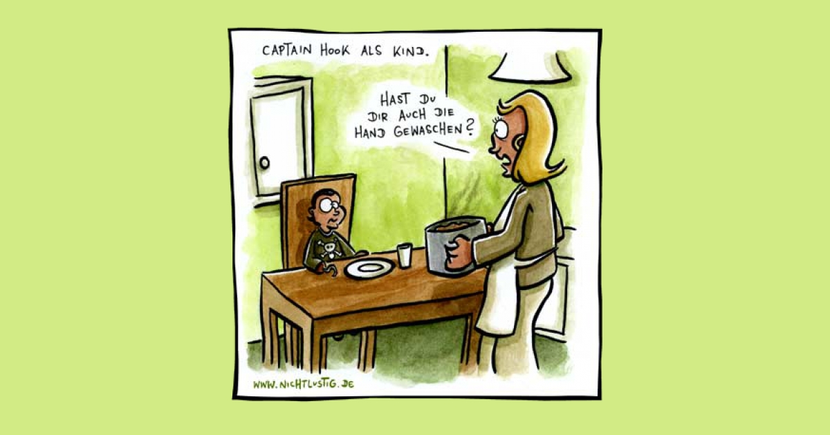 NICHTLUSTIG-Cartoon: CAPTAIN HUCK