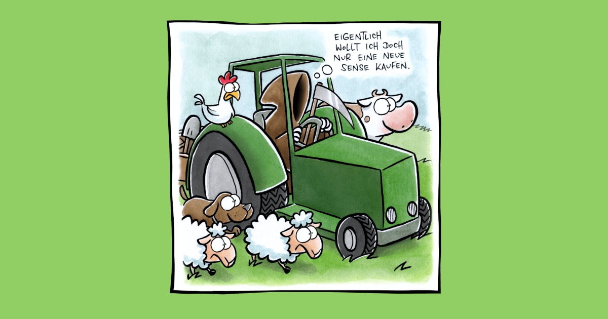 NICHTLUSTIG-Cartoon: BAUERNHOF