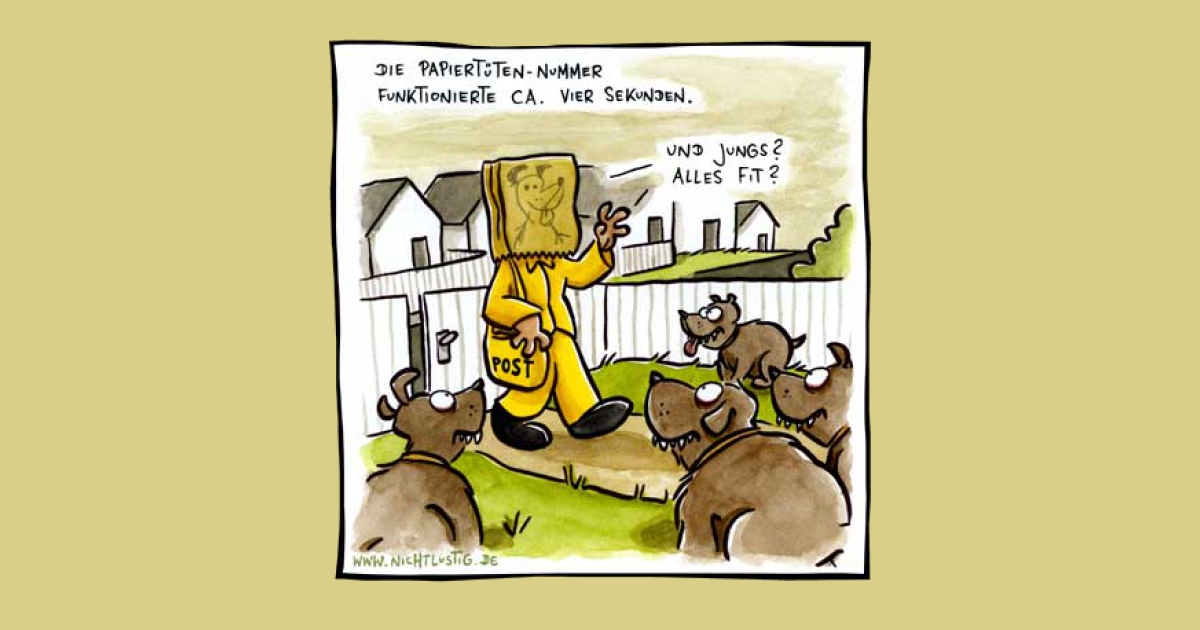 NICHTLUSTIG-Cartoon: PAPIERTÜTE