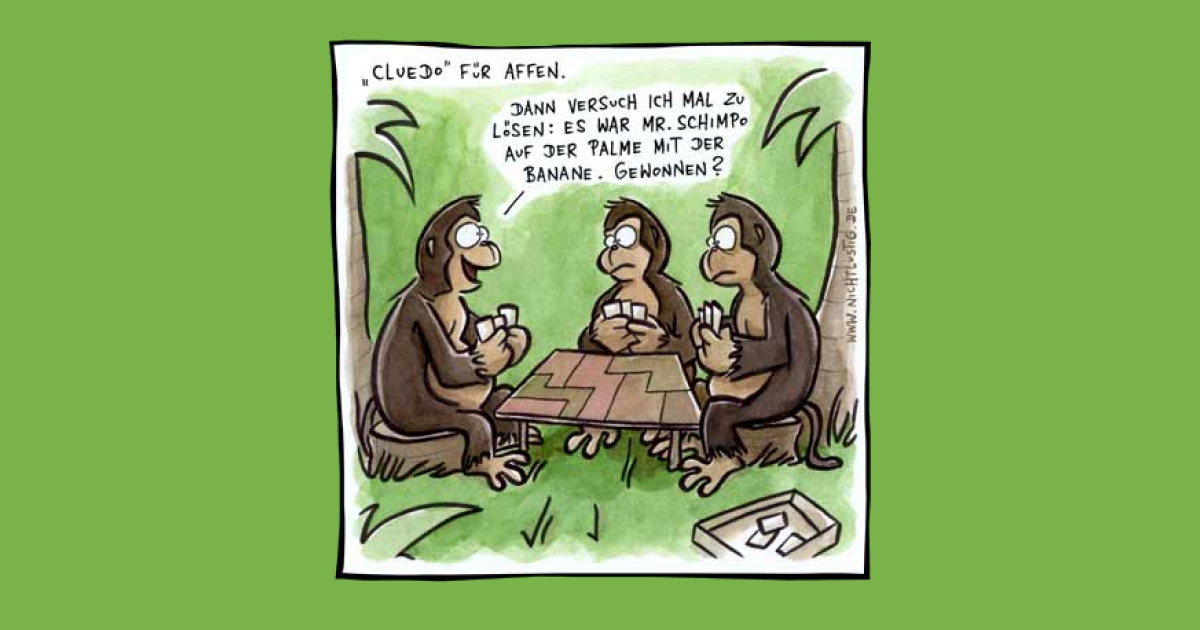 NICHTLUSTIG-Cartoon: CLUEDO