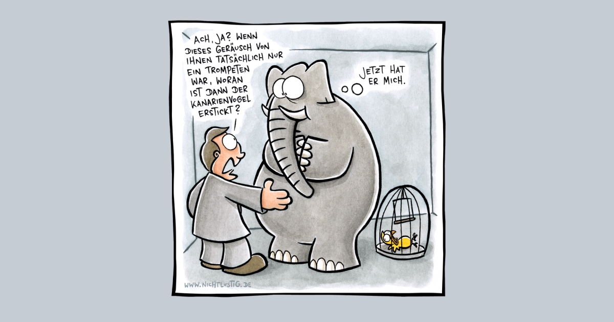 NICHTLUSTIG-Cartoon: ERSTICKT