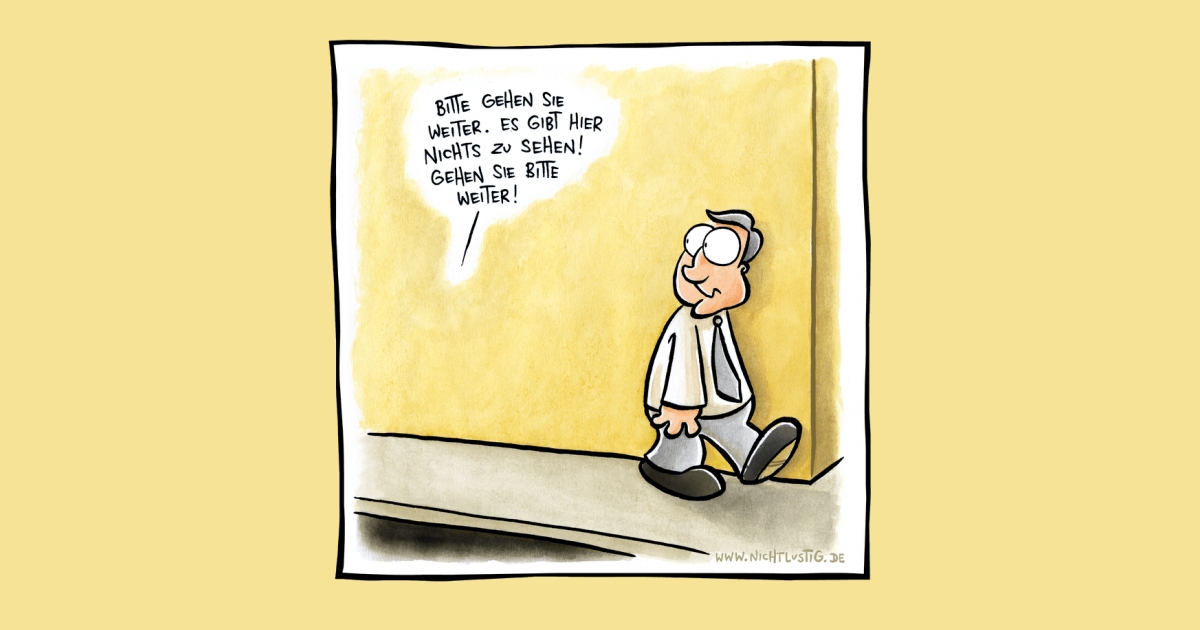 NICHTLUSTIG-Cartoon: NICHTS