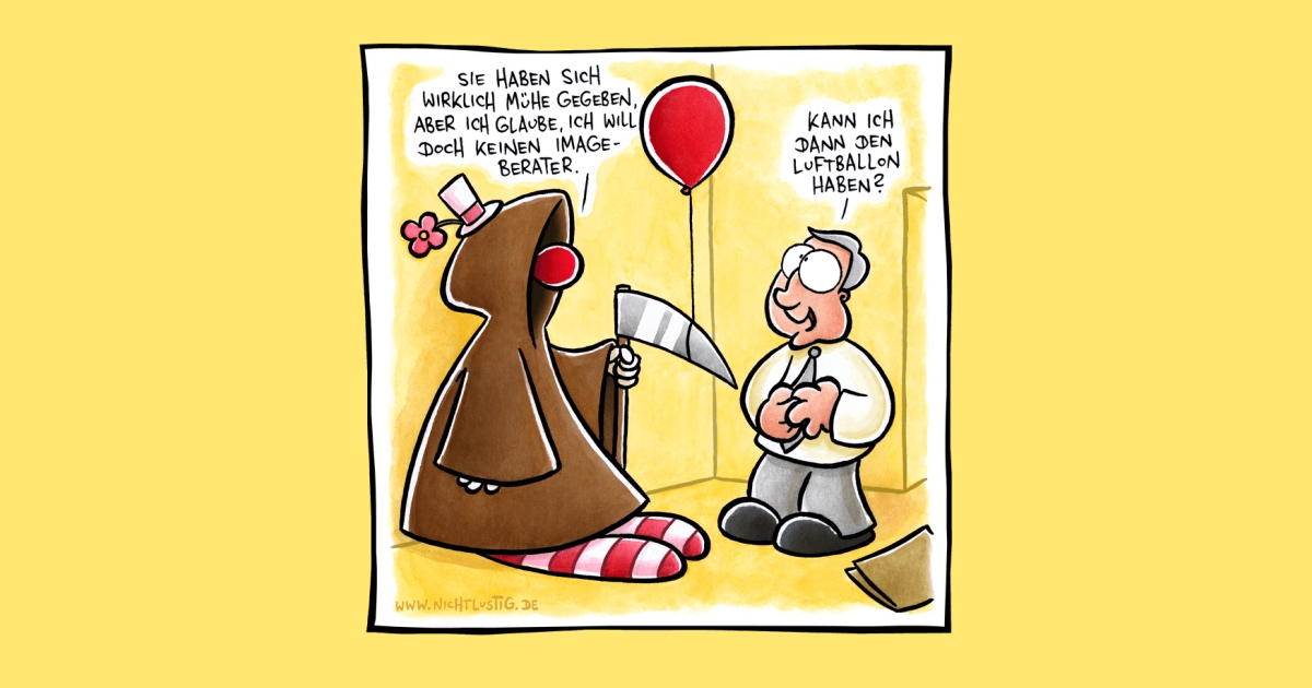 NICHTLUSTIG-Cartoon: BERATER