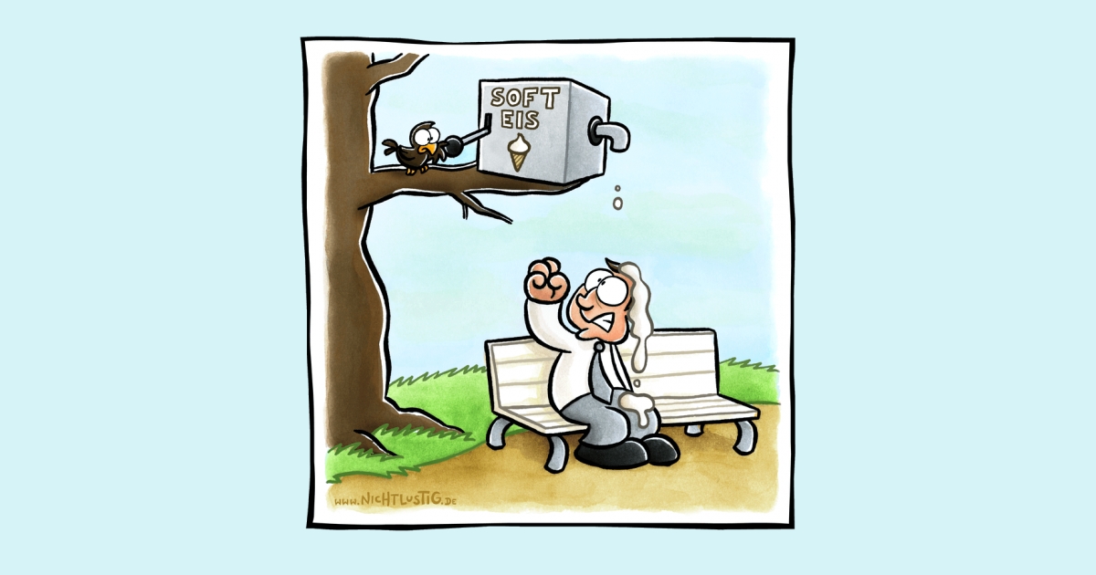NICHTLUSTIG-Cartoon: SOFTEIS