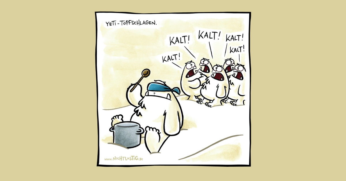NICHTLUSTIG-Cartoon: KALT!