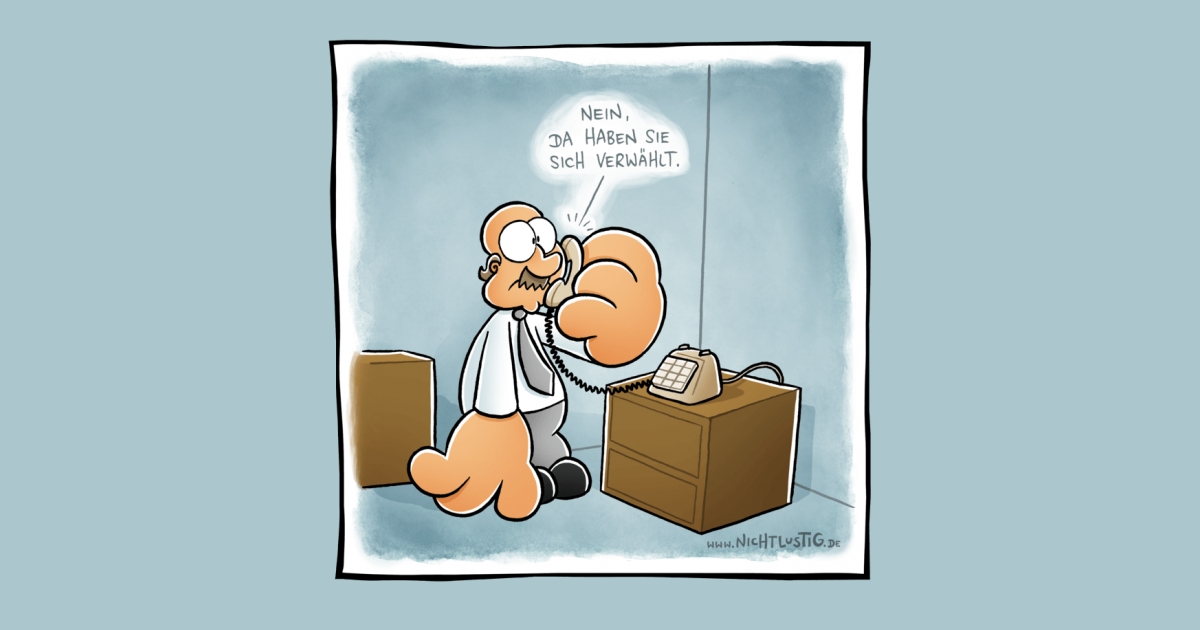 NICHTLUSTIG-Cartoon: NEIN