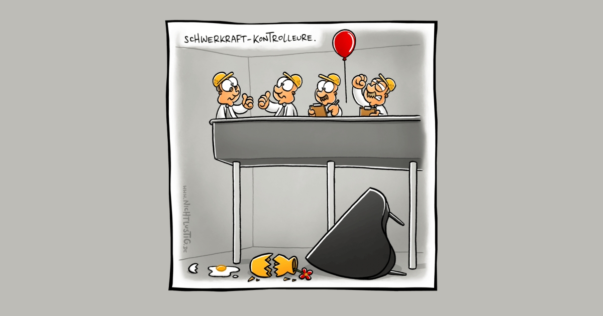 NICHTLUSTIG-Cartoon: KONTROLLEURE
