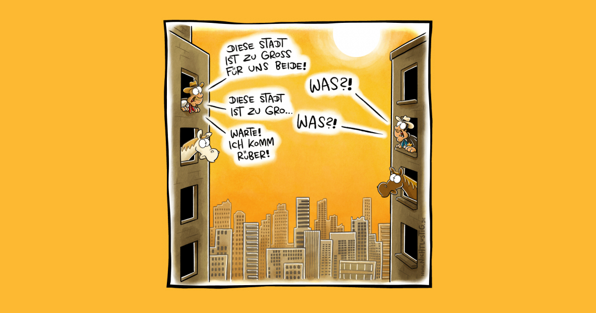 NICHTLUSTIG-Cartoon: ZU GROSS