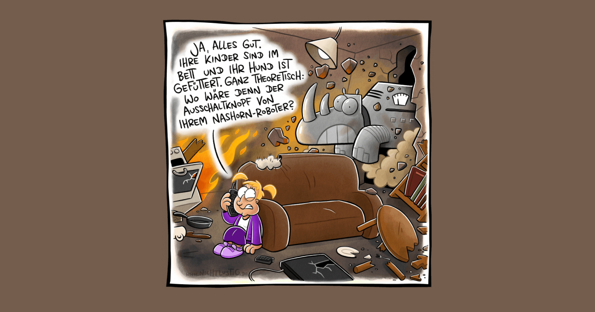 NICHTLUSTIG-Cartoon: THEORETISCH